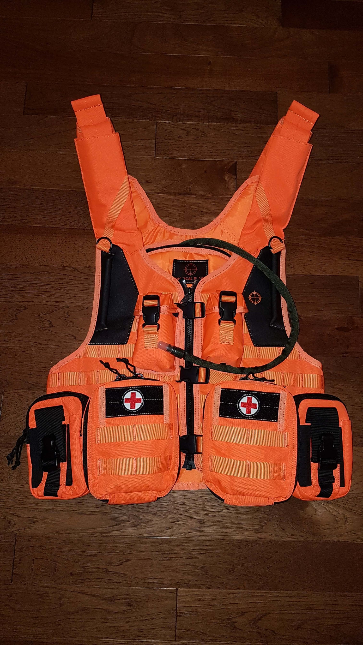 Tactical Blaze Orange Molle Search & Rescue Vest – Canada Hunt Gear